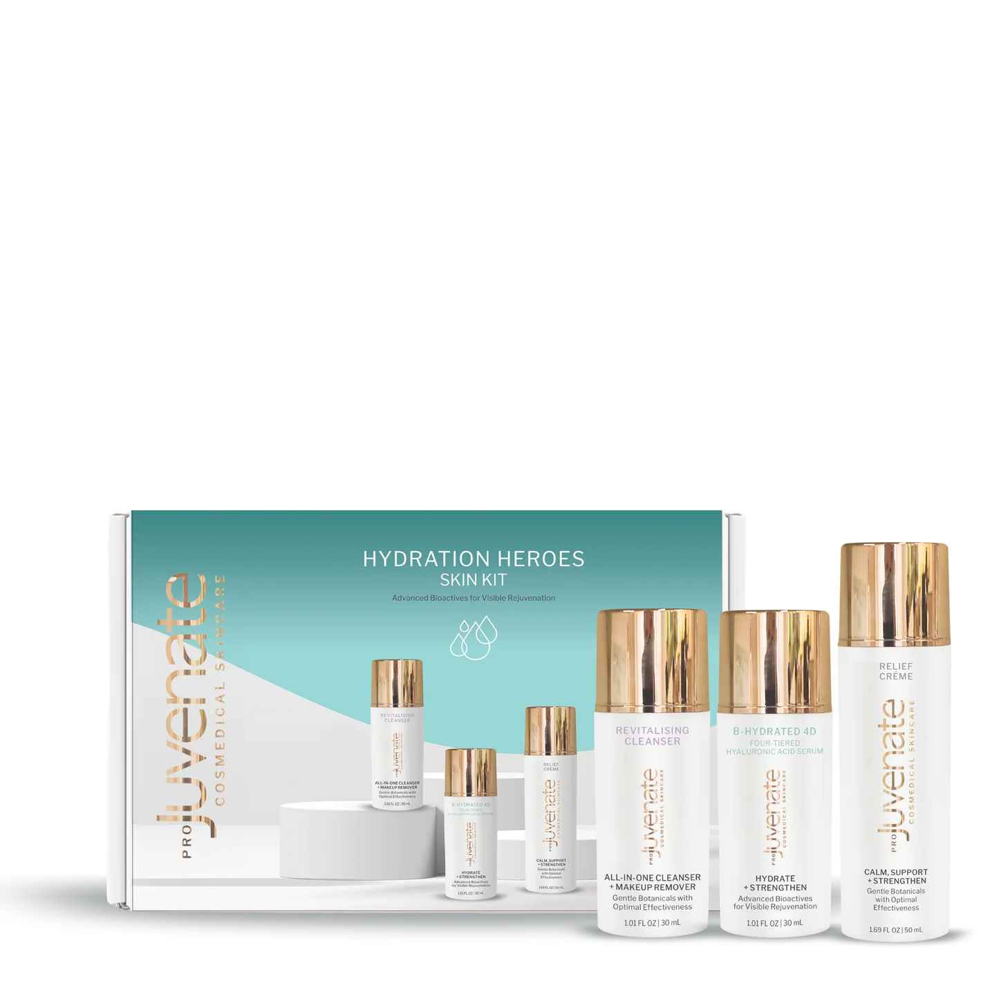 Juvenate Hydration Heroes Kit | Deep Hydration Skincare Routine